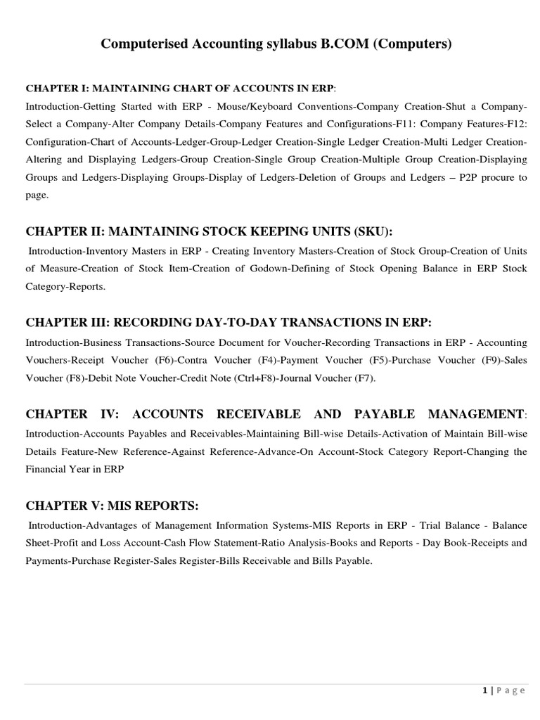 Computerised Accounting by M.raju 2019-20 | PDF | Databases | Debits And Credits