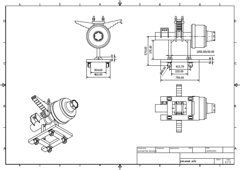 Axle Specifications for Aircraft Design | PDF