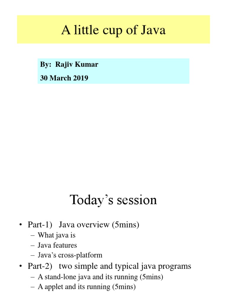 Microteaching Element | PDF | Java (Programming Language) | Object ...