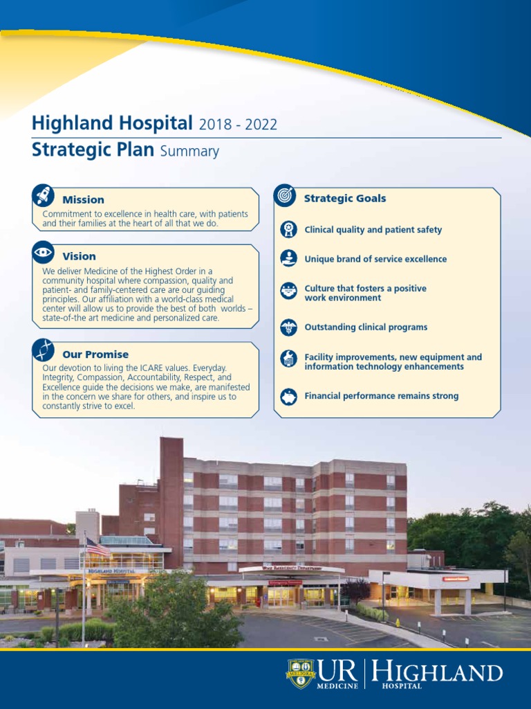 Highland Hospital Strategic Plan | Download Free PDF | Orthopedic ...