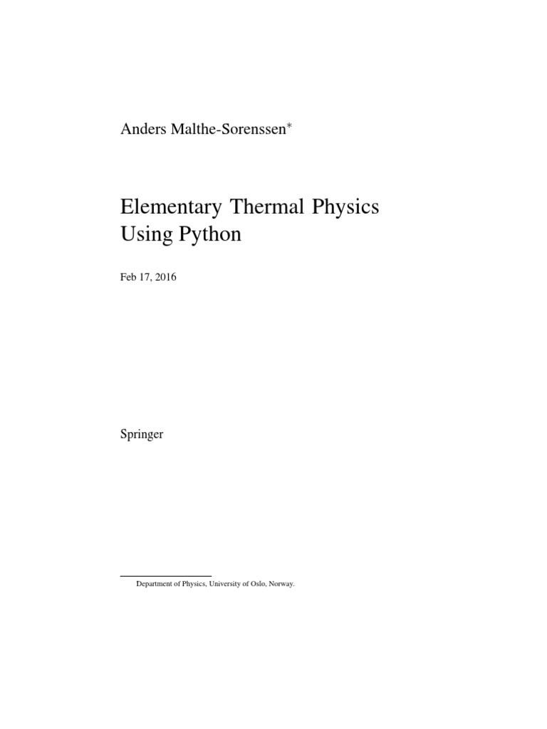 Python | PDF | Molecular Dynamics | Thermodynamics