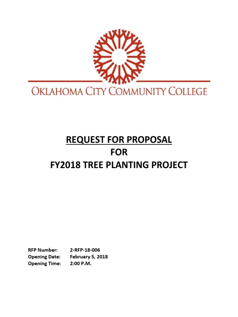 2-RFP-18-006 FY2018 Tree Planting Project PDF | PDF | Indemnity ...