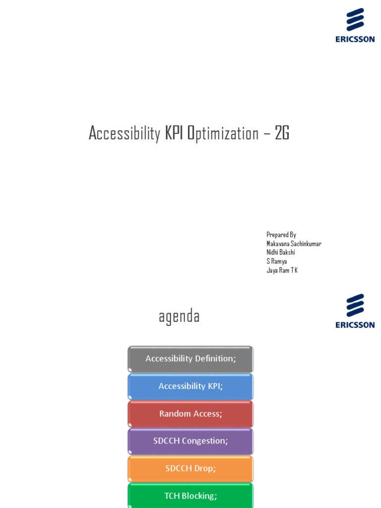 Ericsson Accessibility KPI Opitimization - 2G | PDF | Telecommunications Standards | Computer ...