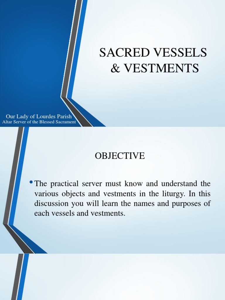 Sacred Vessels | PDF | Eucharist | Mass (Liturgy)