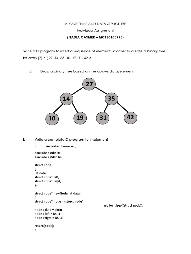 Asd Assignment - Nadia Casmer | PDF | Algorithms | Software Engineering