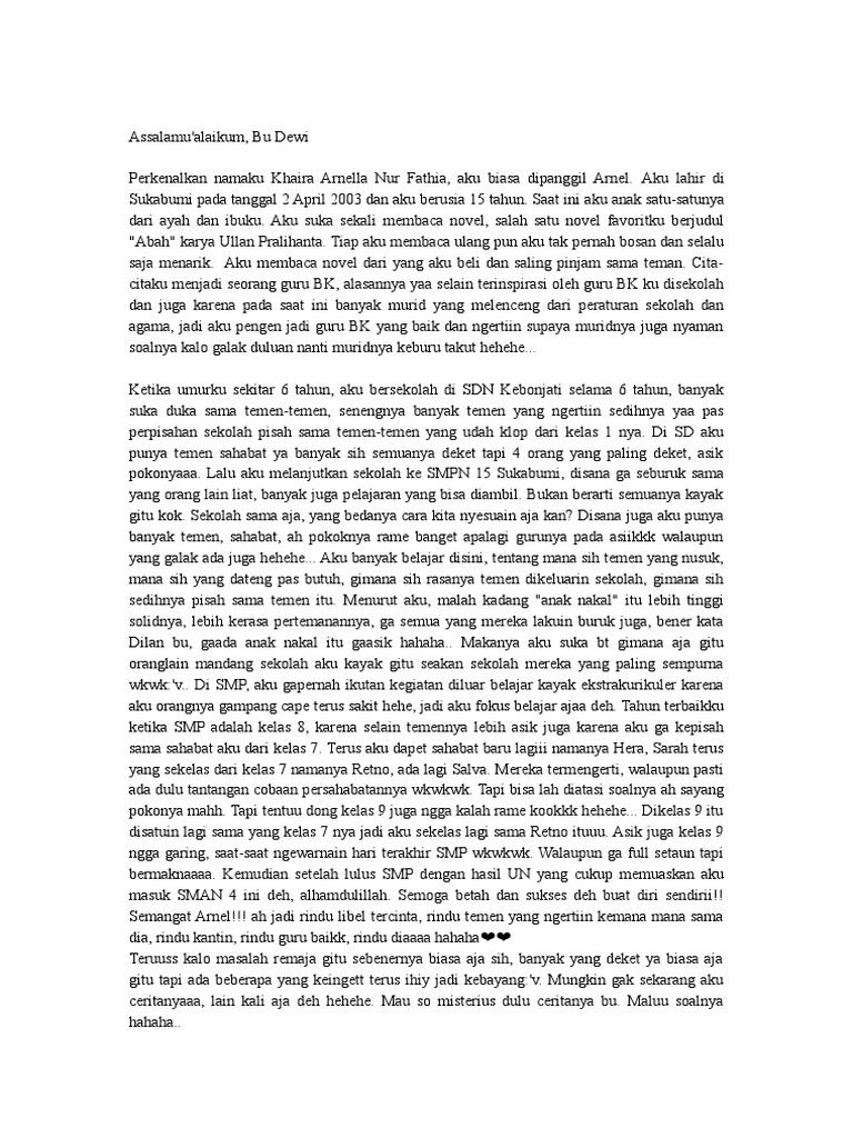 Khaira Arnela Biografi | PDF