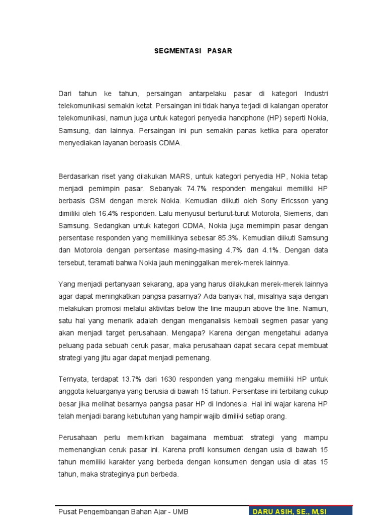 Contoh Makalah STP | PDF