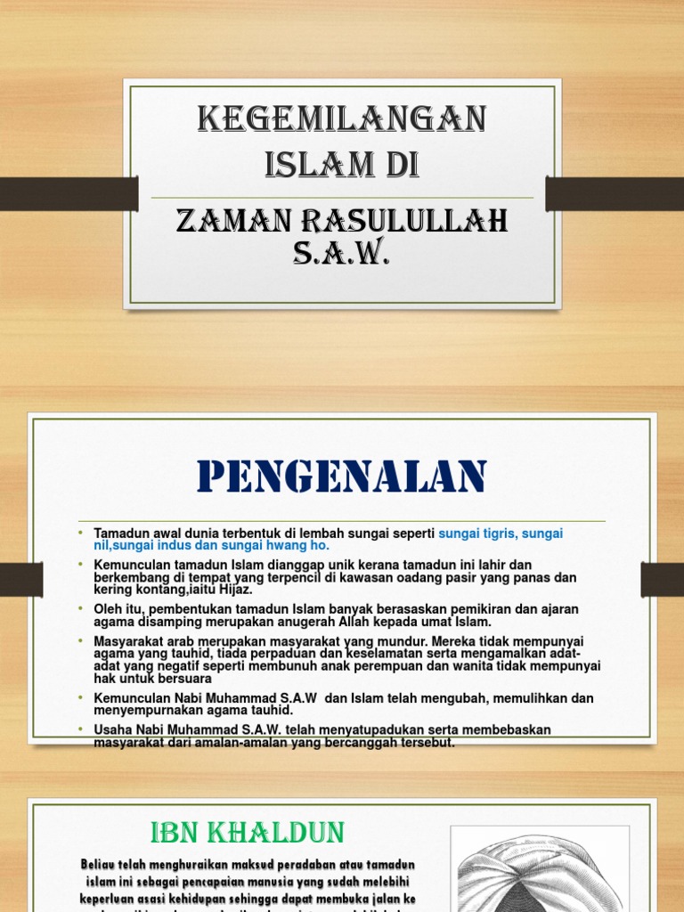 Kegemilangan Islam Di Zaman Rasulullah S.A.W | PDF