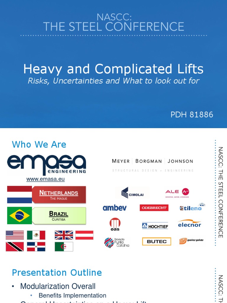 2019 Nascc - Emasa Heavy Lifts Final | PDF | Buckling | Crane (Machine)