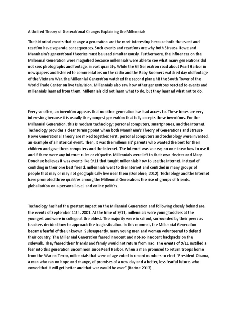 Millennials | PDF | Millennials | Human Development