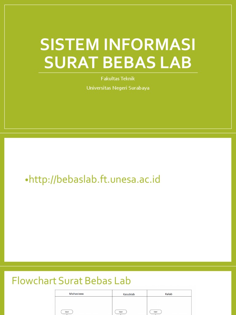 Sistem Informasi Surat Bebas Lab | PDF