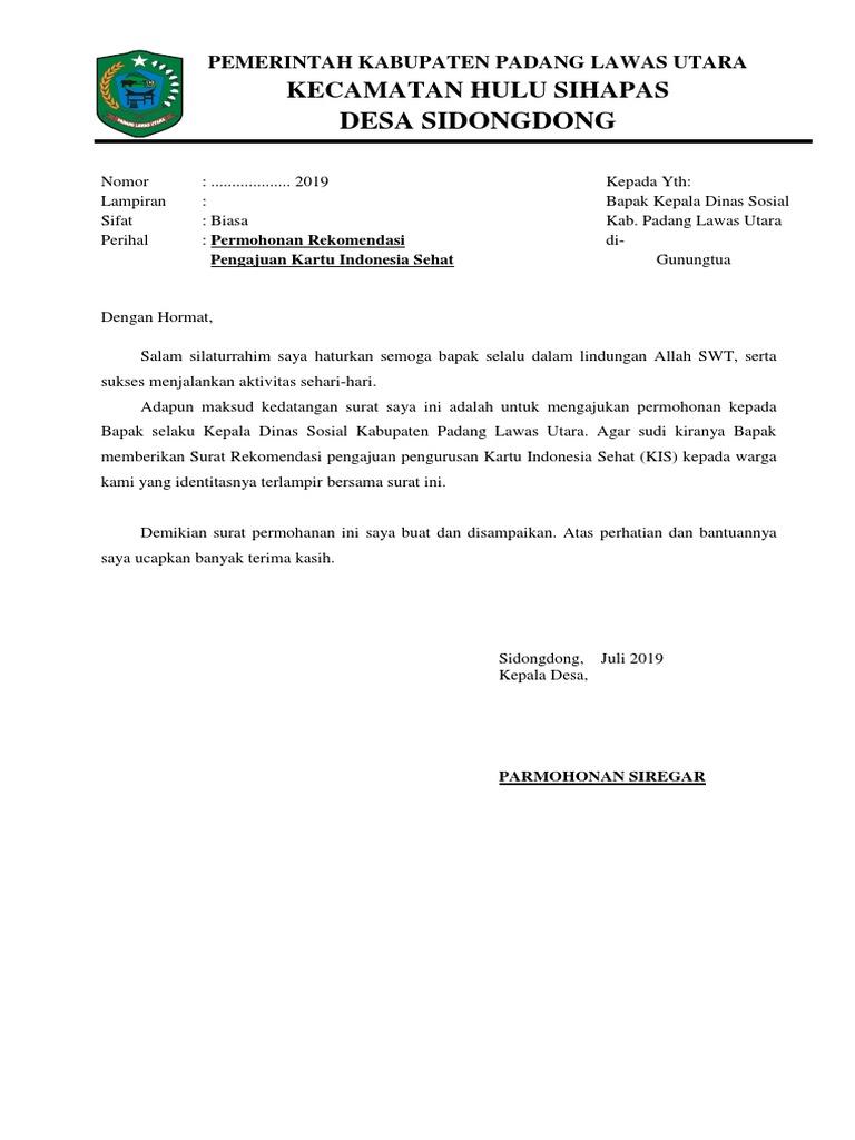 Surat Kip Dan Kis | PDF