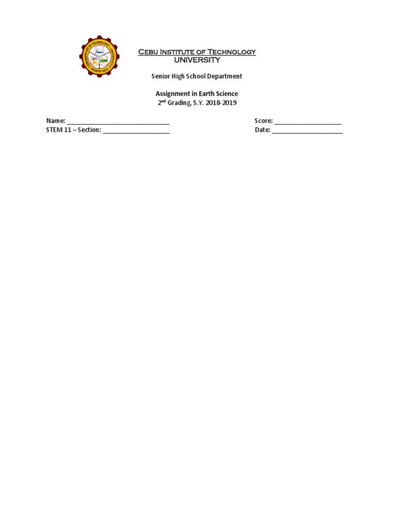 Cebu Institute of Technology | PDF | Science | Science And Technology