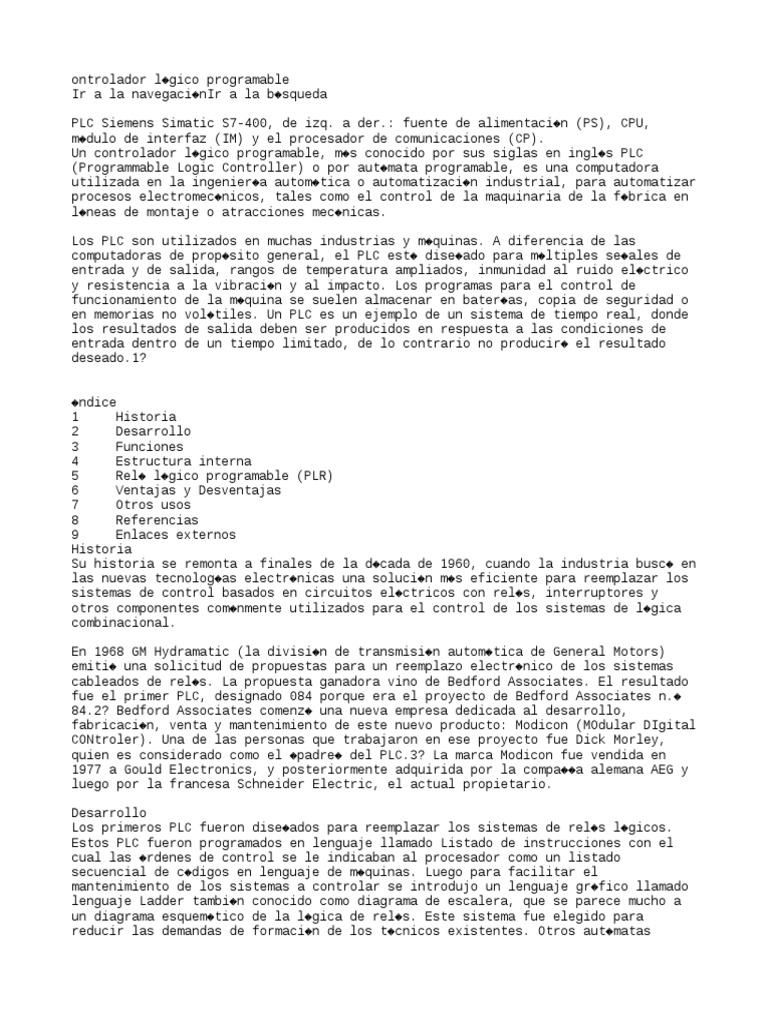 PLC Wiki | Descargar gratis PDF | Controlador lógico programable ...