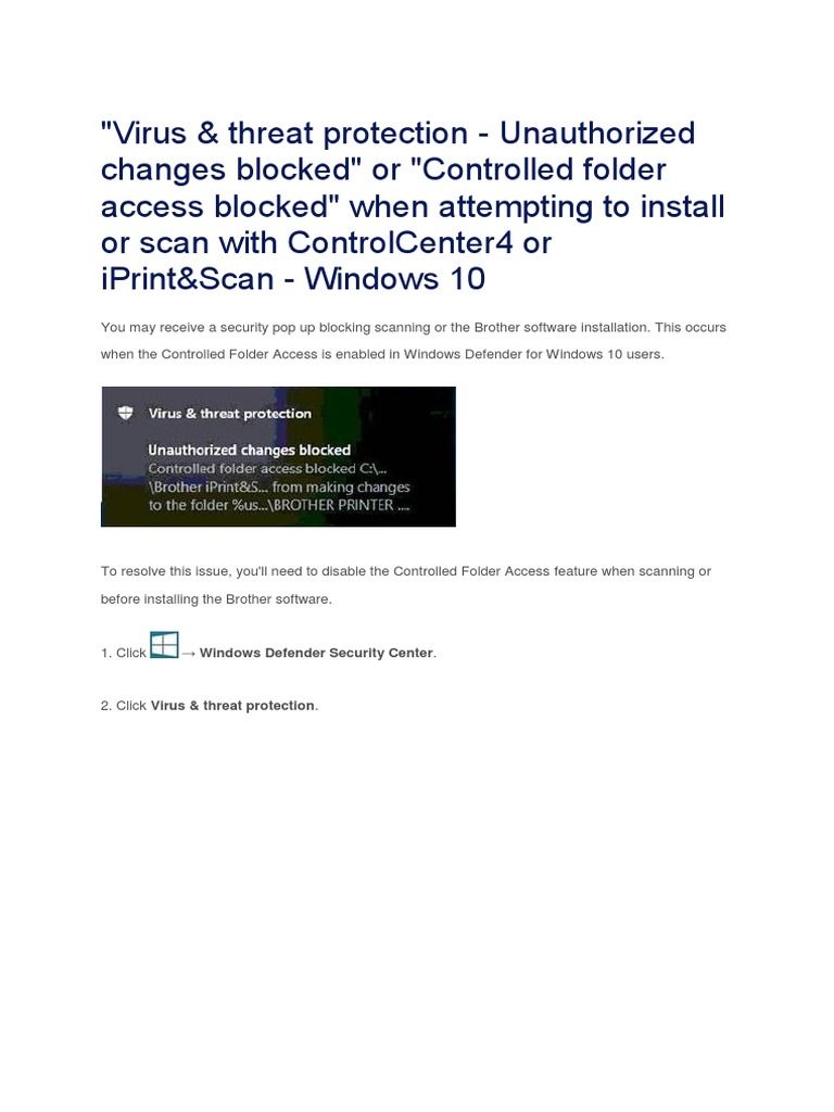 Unauthorized Changes Blocked | PDF