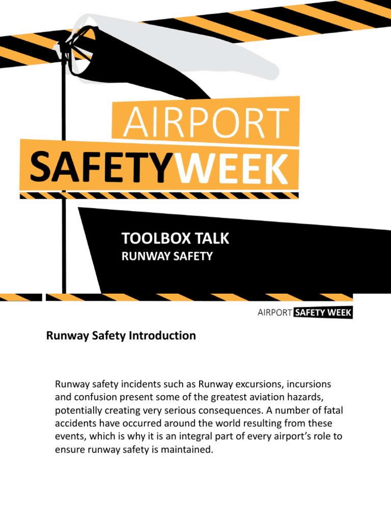 ASW 2015 - Toolbox Talk - Runway Safety | PDF | Airport | Air Traffic ...