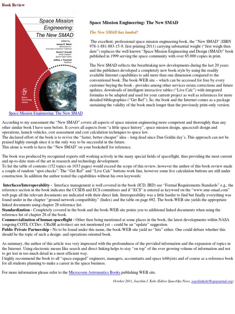 SMAD Review U1 | PDF | Spaceflight | Books