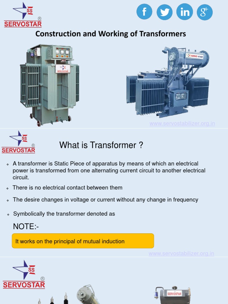 Construction and Working of Transformers | PDF | Transformer | Inductor
