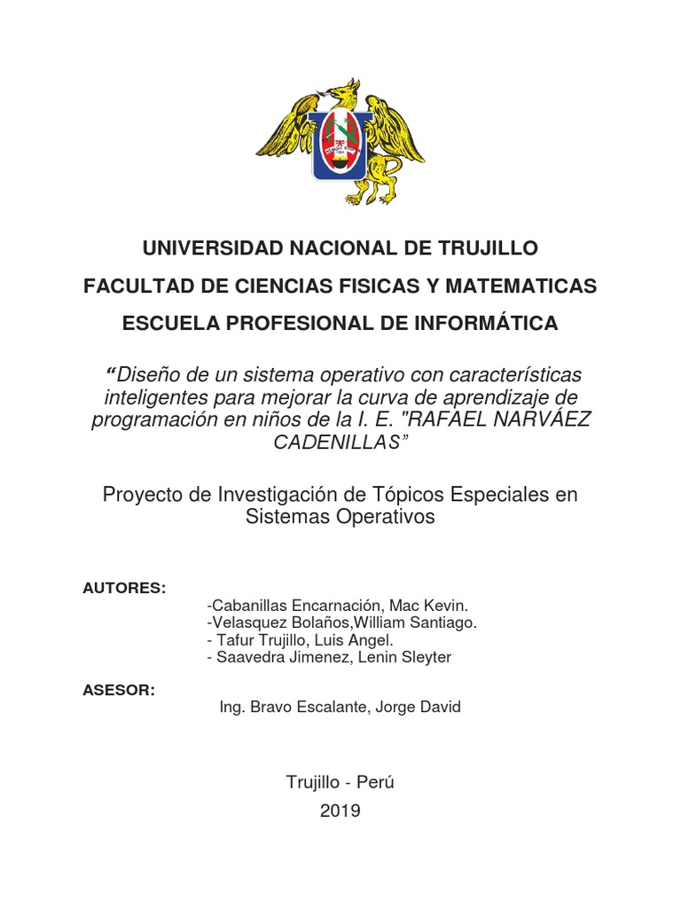 Proyecto TSO | PDF | Kernel (sistema operativo) | Distribución de Linux