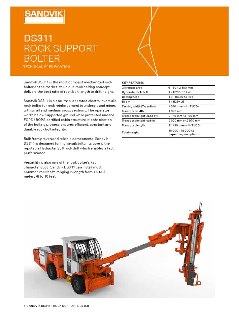 Ds311-Ficha Tecnica PDF | PDF | Drilling | Truck