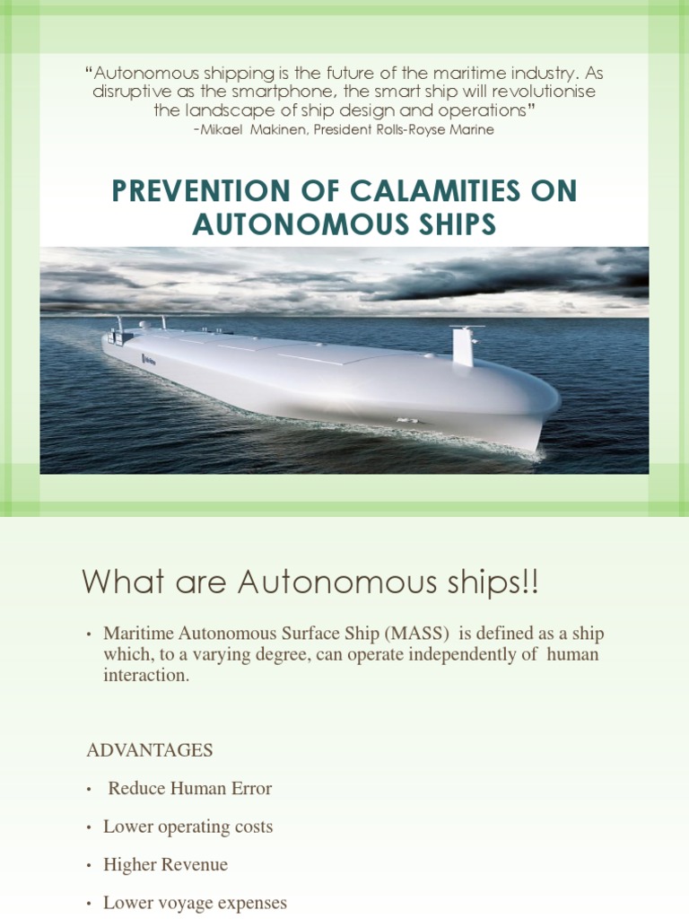 Autonomous Ships | PDF | Ships | Autonomy