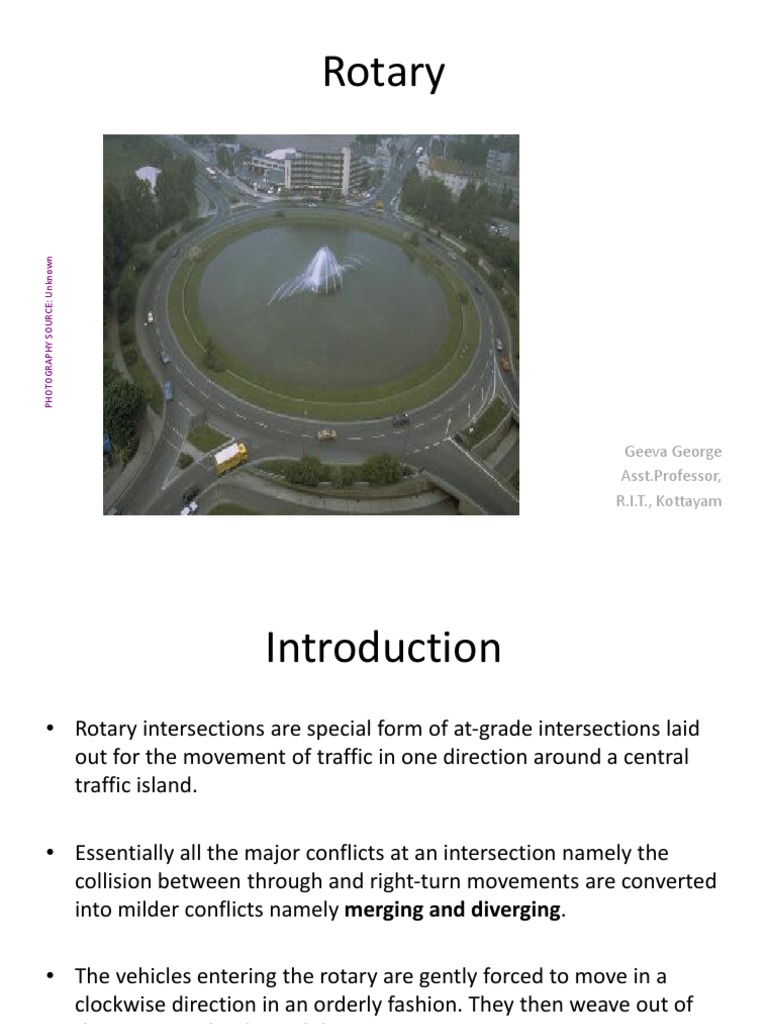Rotary Intersection | Download Free PDF | Traffic | Intersection (Road)