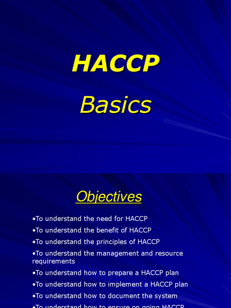 HACCP Basics Explained | PDF | Hazard Analysis And Critical Control Points | Verification And ...