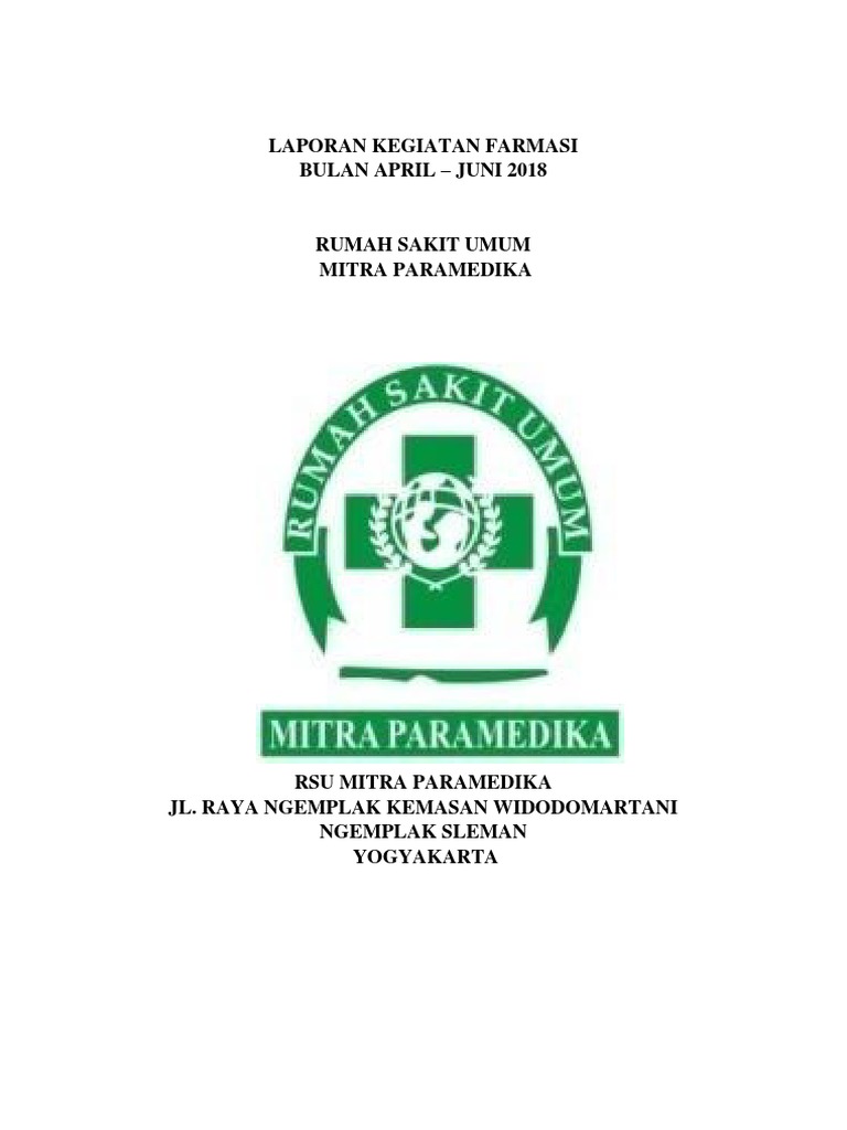 Laporan Kegiatan Farmasi Pdf