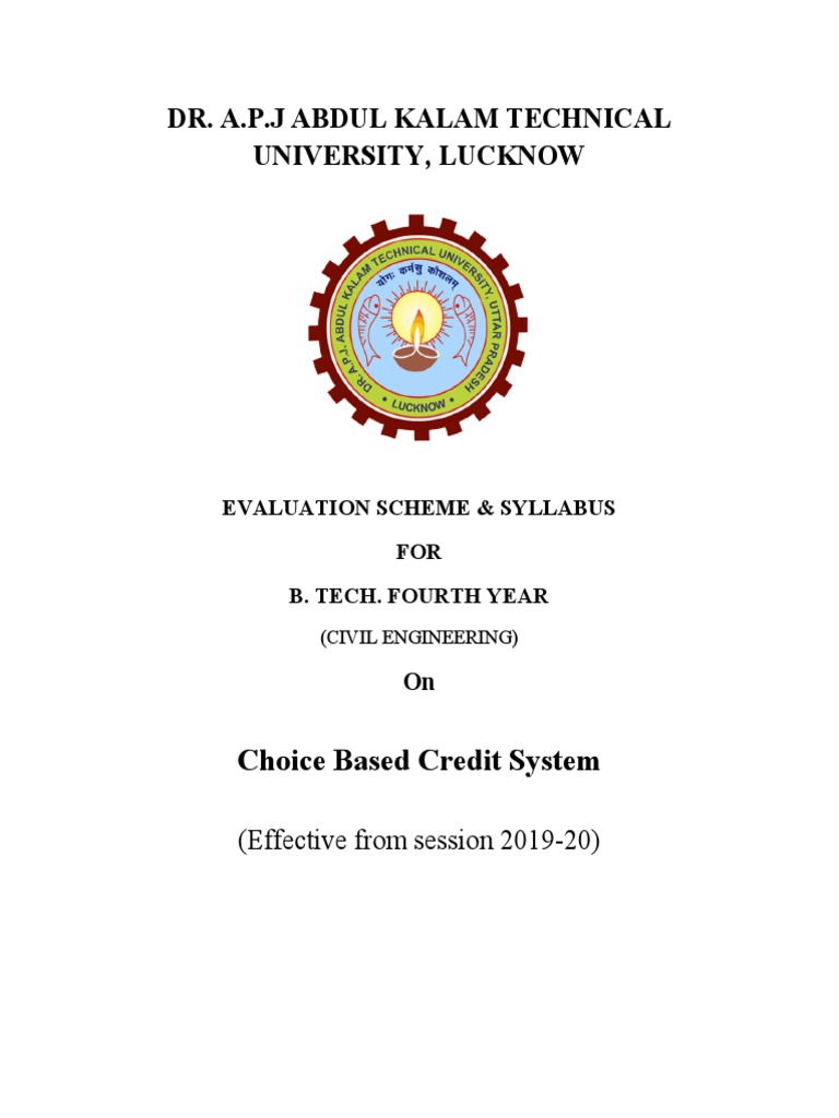 B.tech 4th Year CBCS Civil Engg 2019-20 | Download Free PDF | Track (Rail Transport) | Spillway