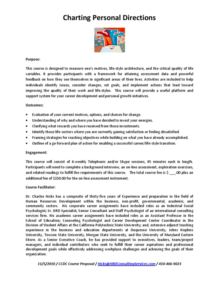 HRDCS-ECS Charting Personal Directions Workshop 11-10-10 HRD | PDF ...