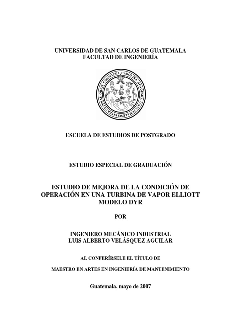 Turbina Elliott Yr | PDF | Turbina | Motor a reacción