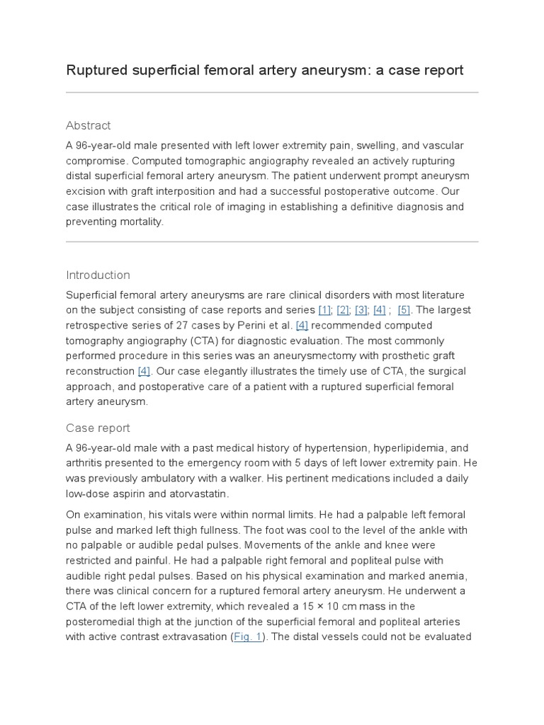 Radiology Case Reports | PDF | Angiography | Medical Imaging