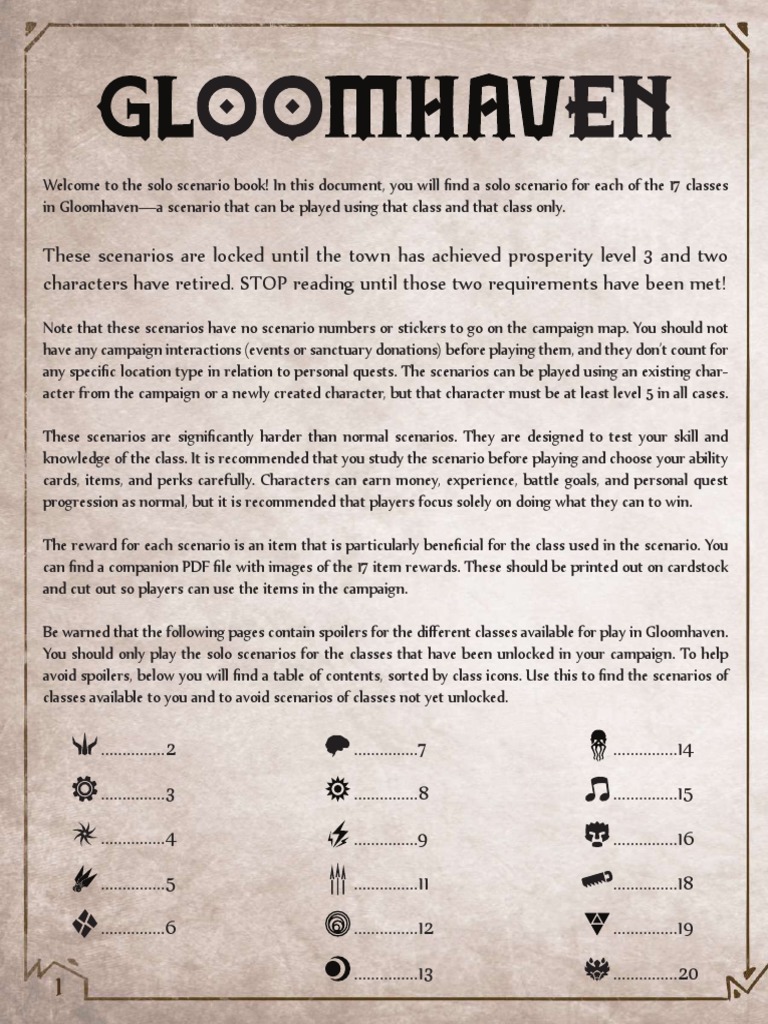c2 Gloomhaven Solo | PDF | Nature