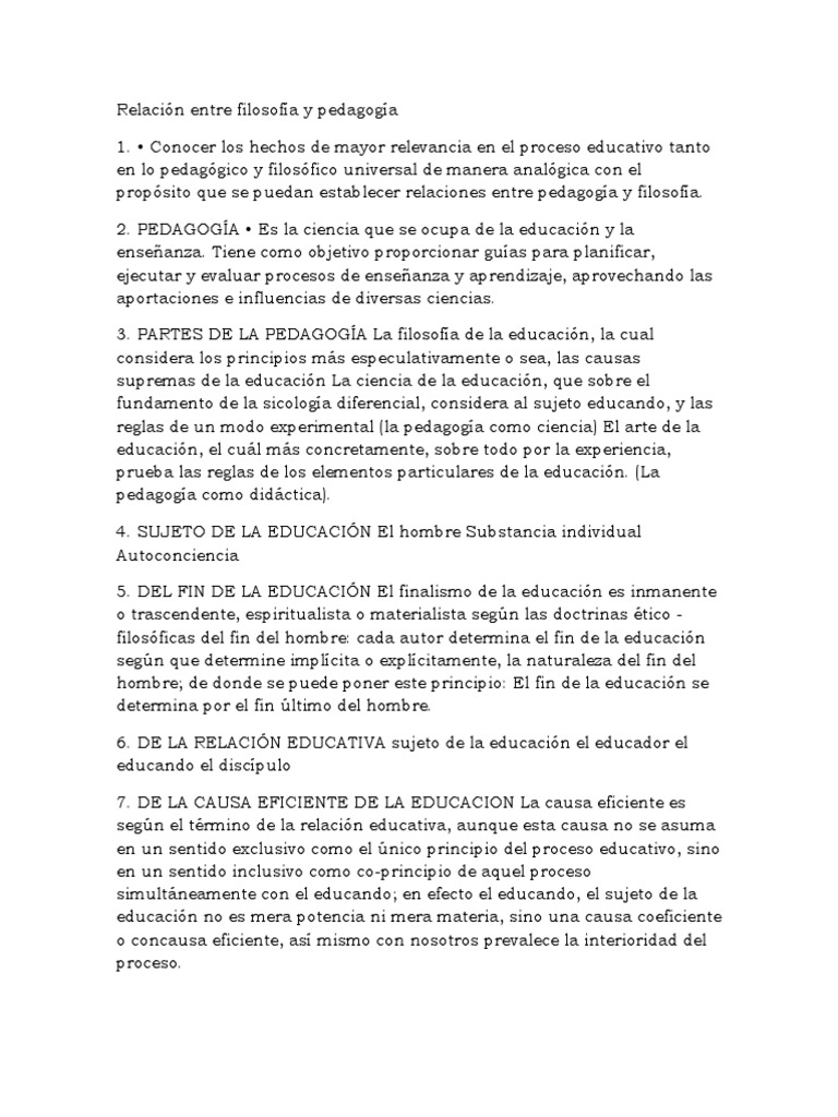 Relacion Entre Filosofia y Pedagogia | Descargar gratis PDF | Pedagogía ... Relacion Entre Filosofia y Pedagogia | Descargar gratis PDF | Pedagogía ...