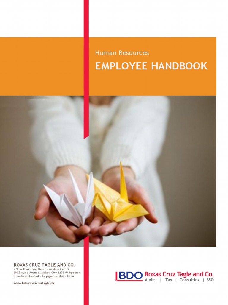Employee Handbook for Roxas Cruz Tagle | PDF | Employment | Human Resources