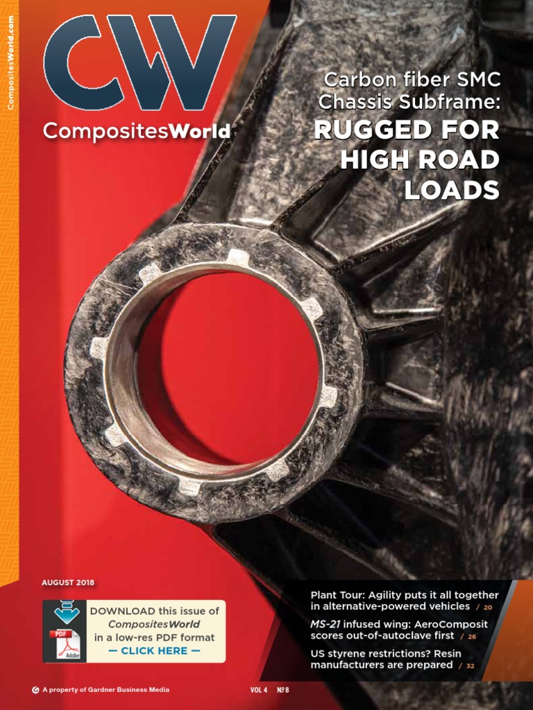 CompositesWorld, August 2018 | PDF | Electric Vehicle | Plug In Hybrid