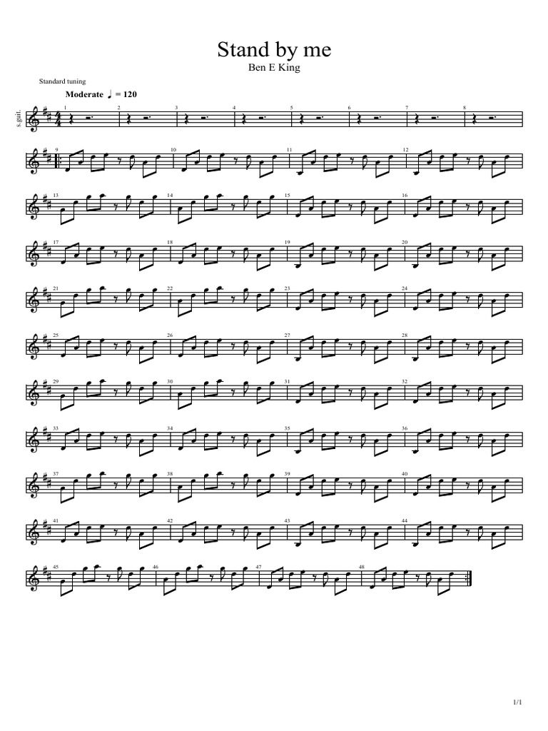 Stand by Me Acomp II | PDF | Songs Written