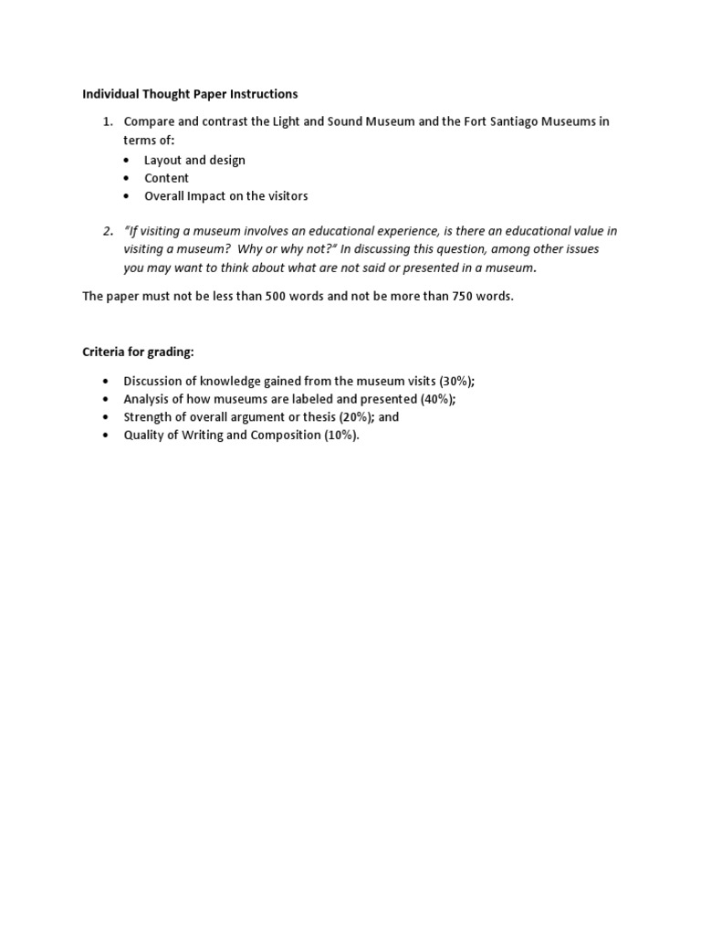 ITP Instructions | PDF