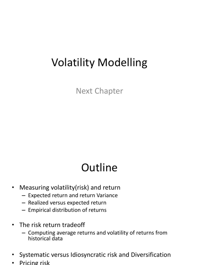Volatility Modelling: Next Chapter | PDF | Beta (Finance) | Capital ...