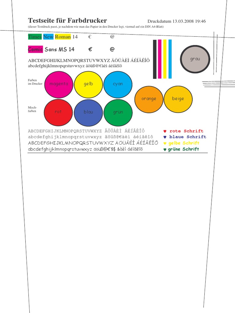 Druckertest PDF | PDF