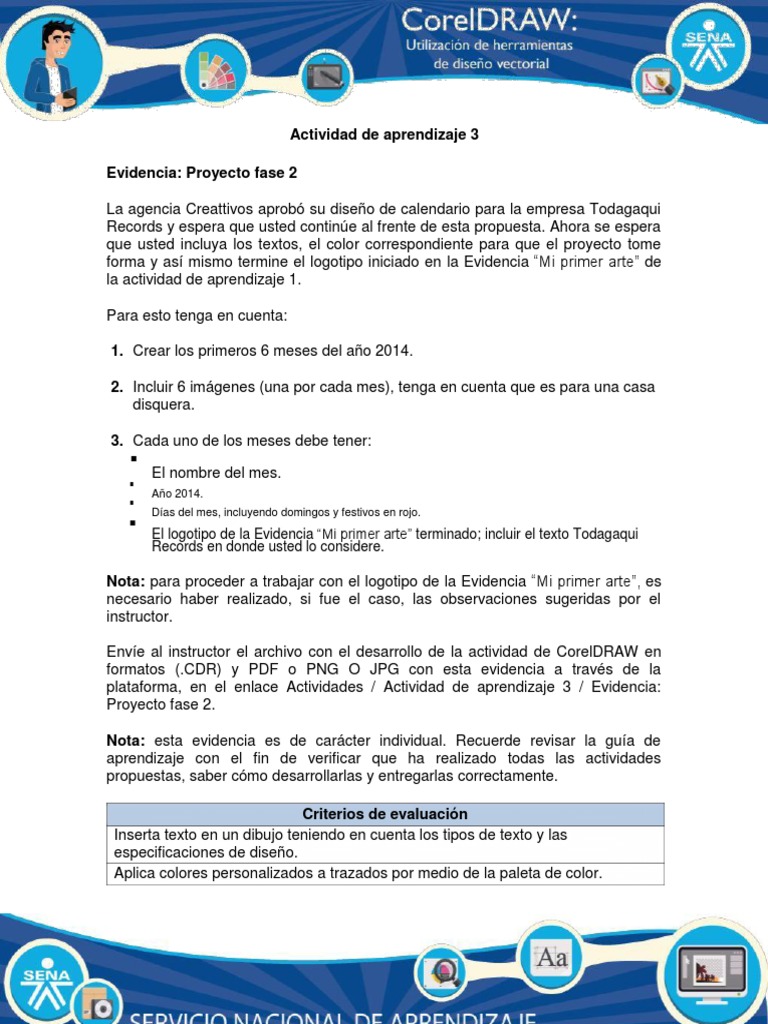 Proyecto de Calendario 2014 para Todagaqui | PDF