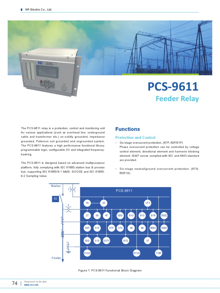 Flyer PCS 9611 Feeder Relay PDF | PDF | Relay | Logic Gate