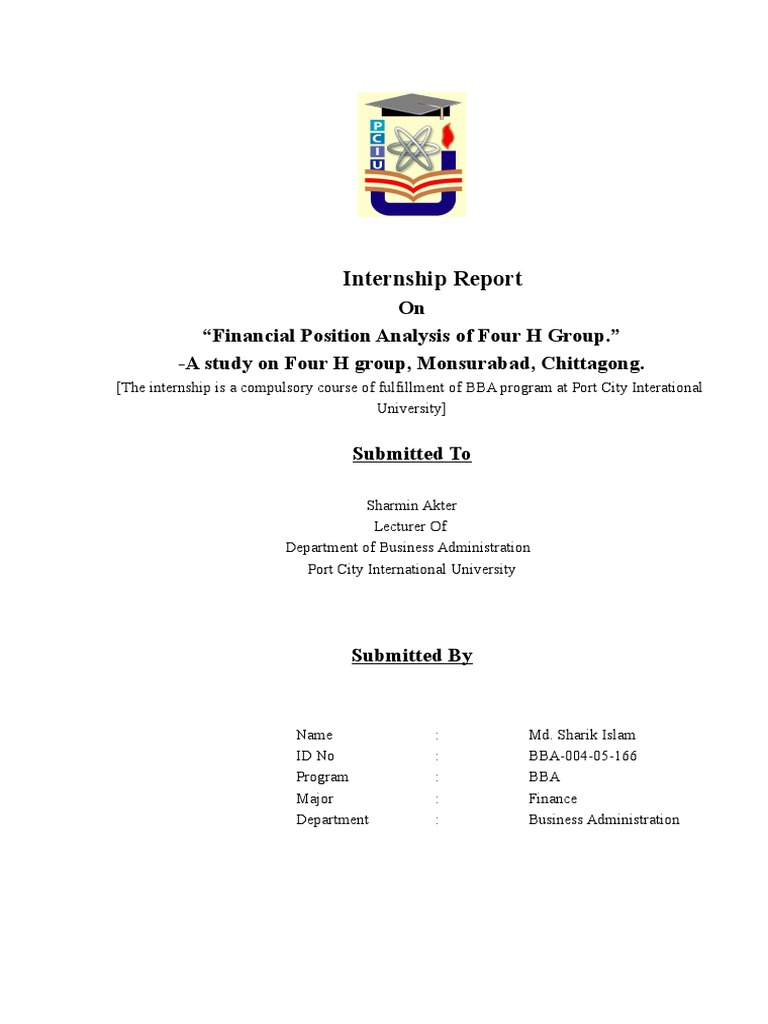 Internship - Report - FourH Group | PDF | Supply Chain | Employment