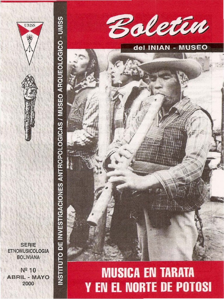 Boletin INIAM N10 Musica en Tarata y El Norte de Potosi PDF | PDF ...