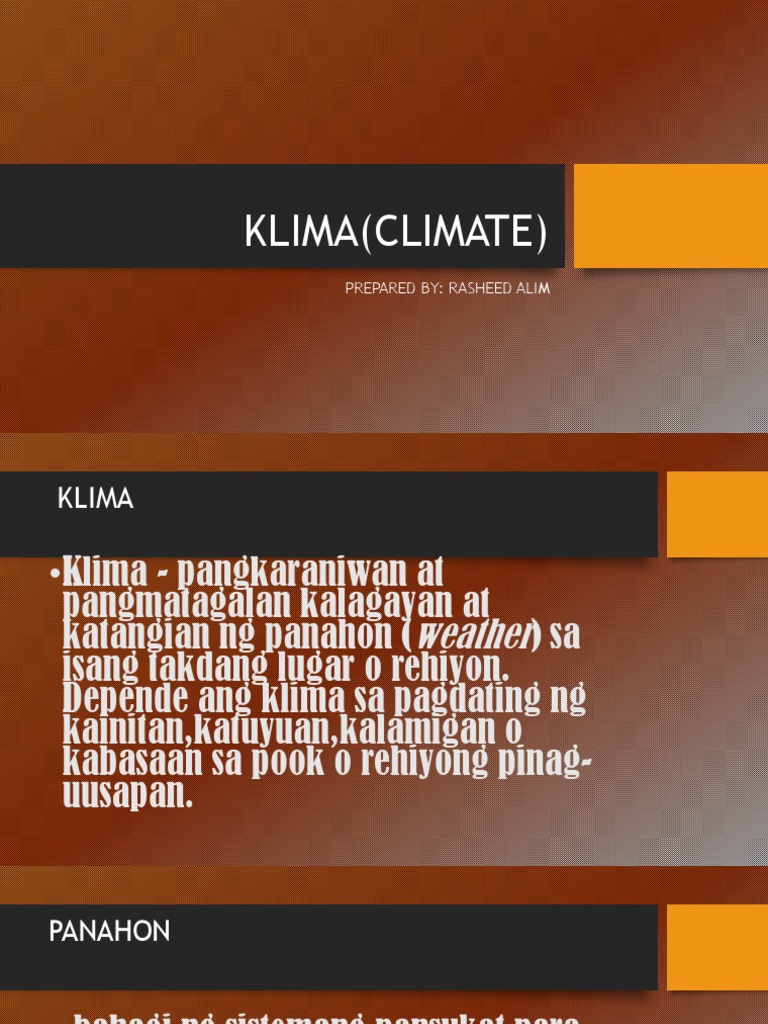 Iba'T-ibang Uri NG Klima | PDF