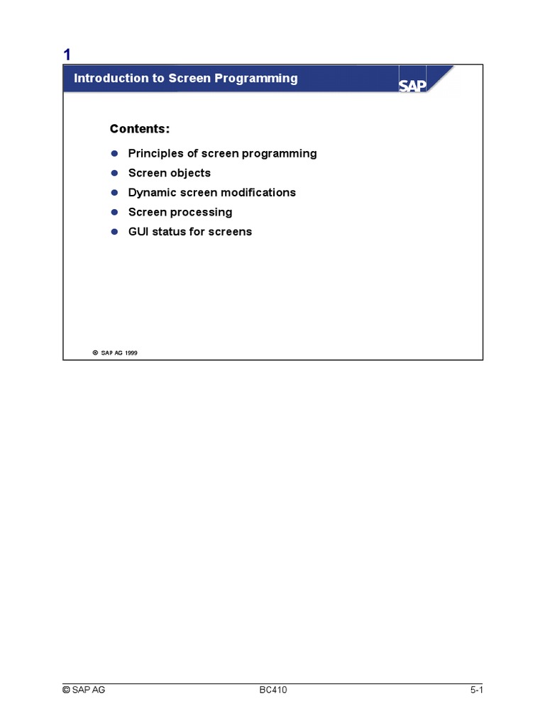Contents:: Introduction To Screen Programming | Download Free PDF | Graphical User Interfaces ...