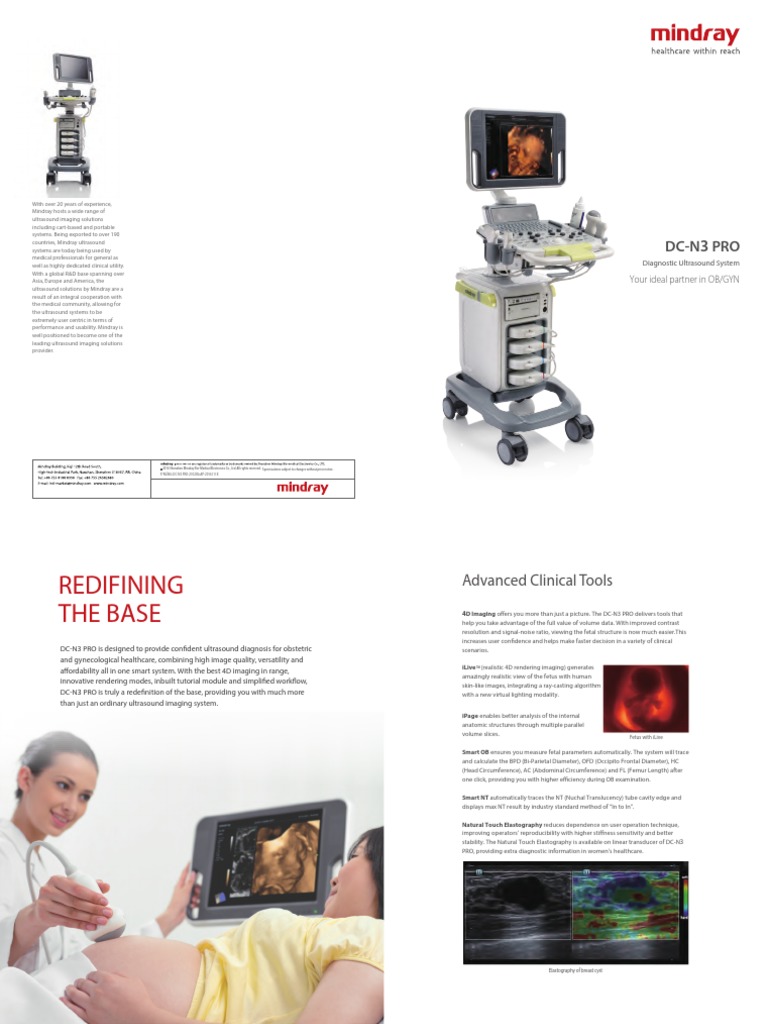 Mindray DC-N3 Pro Ultrasound Overview | PDF | Medical Imaging | Medical Ultrasound