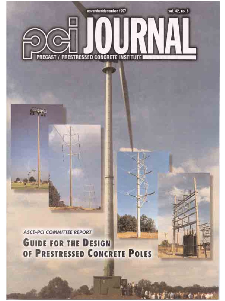 Guide For The Design of Prestressed Concrete Poles | PDF | Strength Of ...