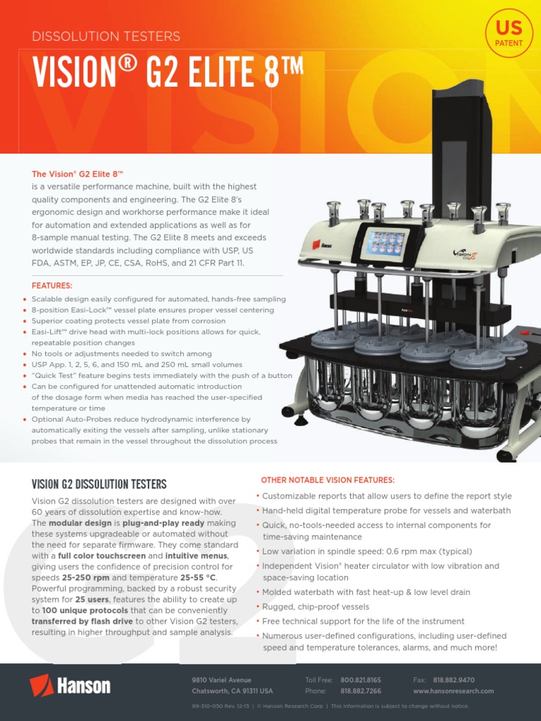 Hanson Vision G2 Elite 8 | PDF | Software Testing | Automation