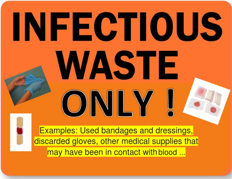 Examples: Used Bandages and Dressings, Discarded Gloves, Other Medical ...